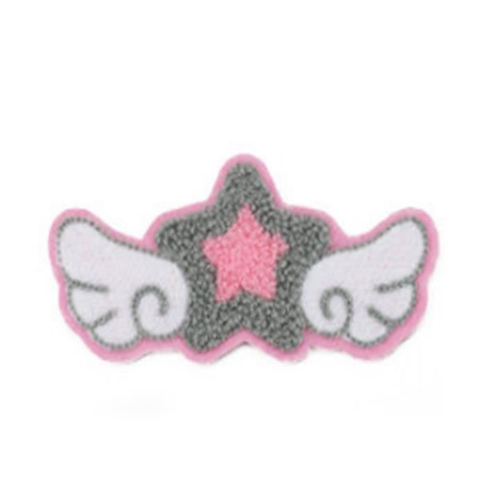 XM884-Patch Ecusson Brodé Dessin Animé Étoile Ailes d'anges Autocolnt ...