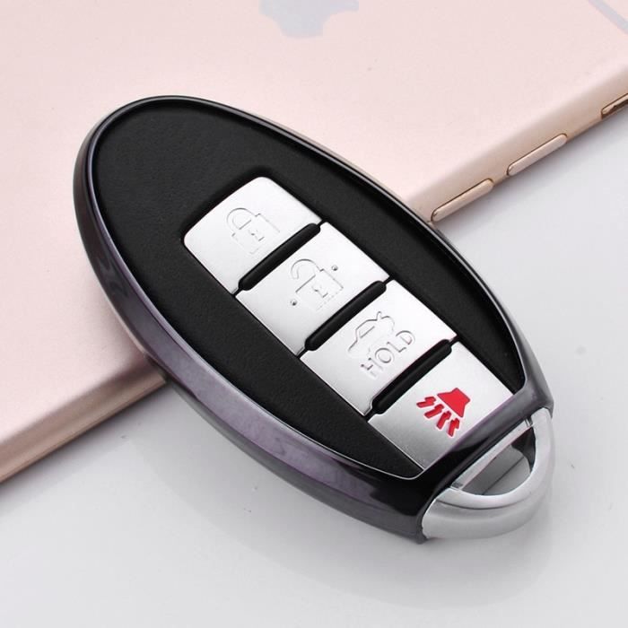 A-black -Télécommande de voiture en TPU souple, pour Nissan Qashqai J10 ...