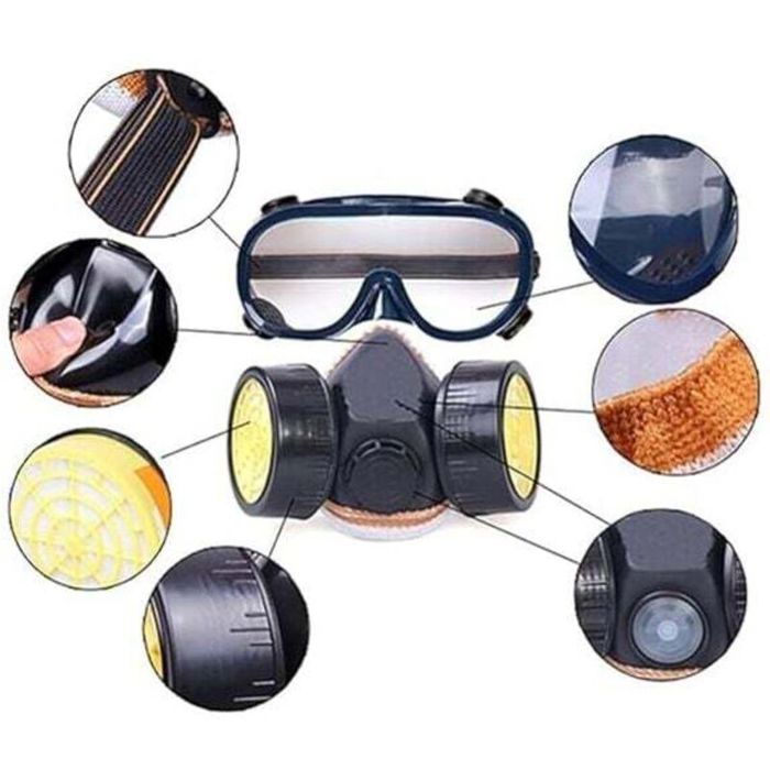 Masque respiratoire au charbon actif - ZOR® - 2 filtres - Anti ...
