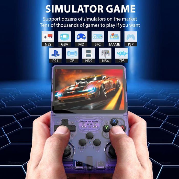 Console de jeux portable rétro R36S, système Linux open source, carte ...