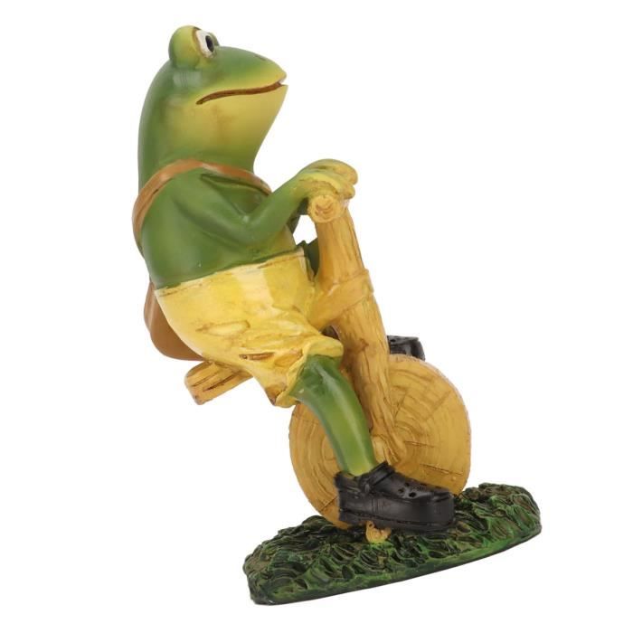 Qiilu figurine de grenouille verte Green Mailman Grenouille Figurine ...