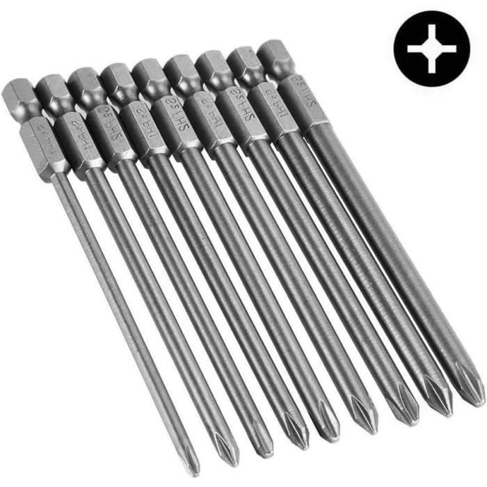 Lot De 9 Embouts Cruciformes Magnétiques Pour Tournevis Cruciformes ...