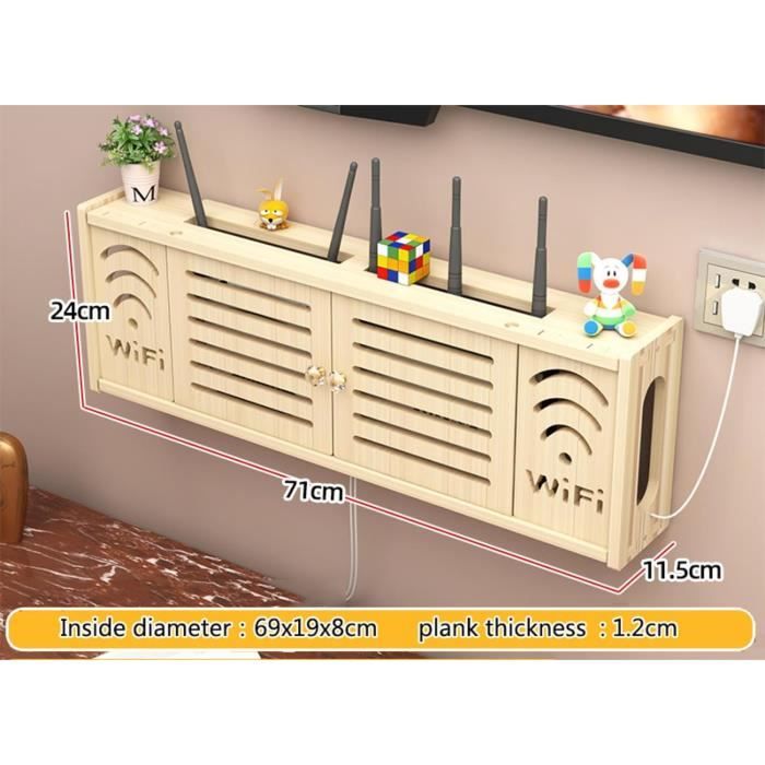Support Box Internet Mural Rangement Box Internet Étagère Tv Murale ...