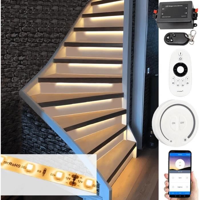 Éclairage Led Pour Marche D'Escalier Avec Capteurs De Mouvement, Led ...