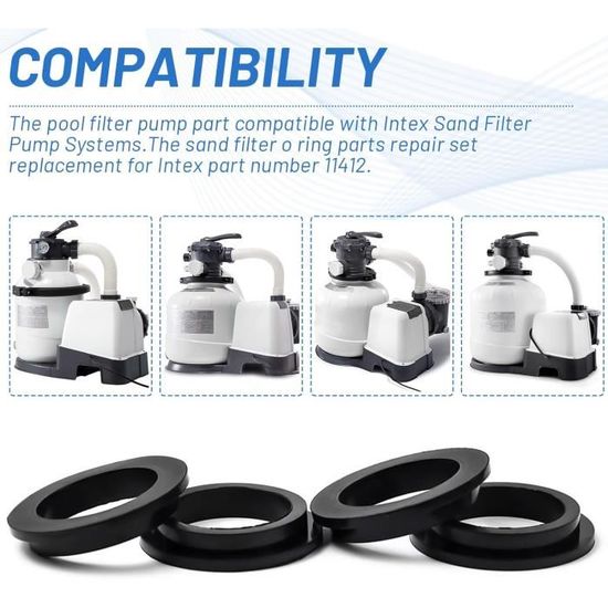 GZWY Joints toriques de rechange pour piscine Intex - En caoutchouc ...