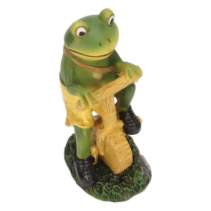 Qiilu figurine de grenouille verte Green Mailman Grenouille Figurine ...