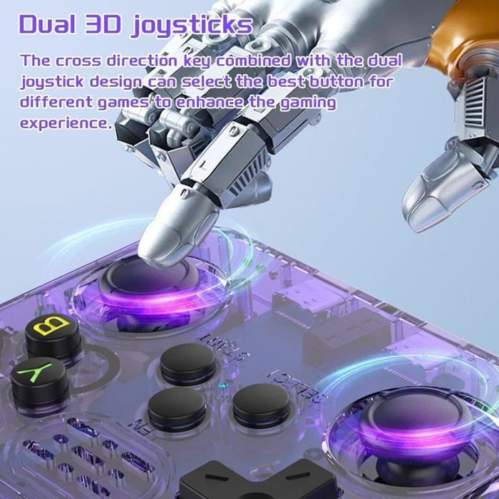 Console de jeux portable rétro R36S, système Linux open source, carte ...