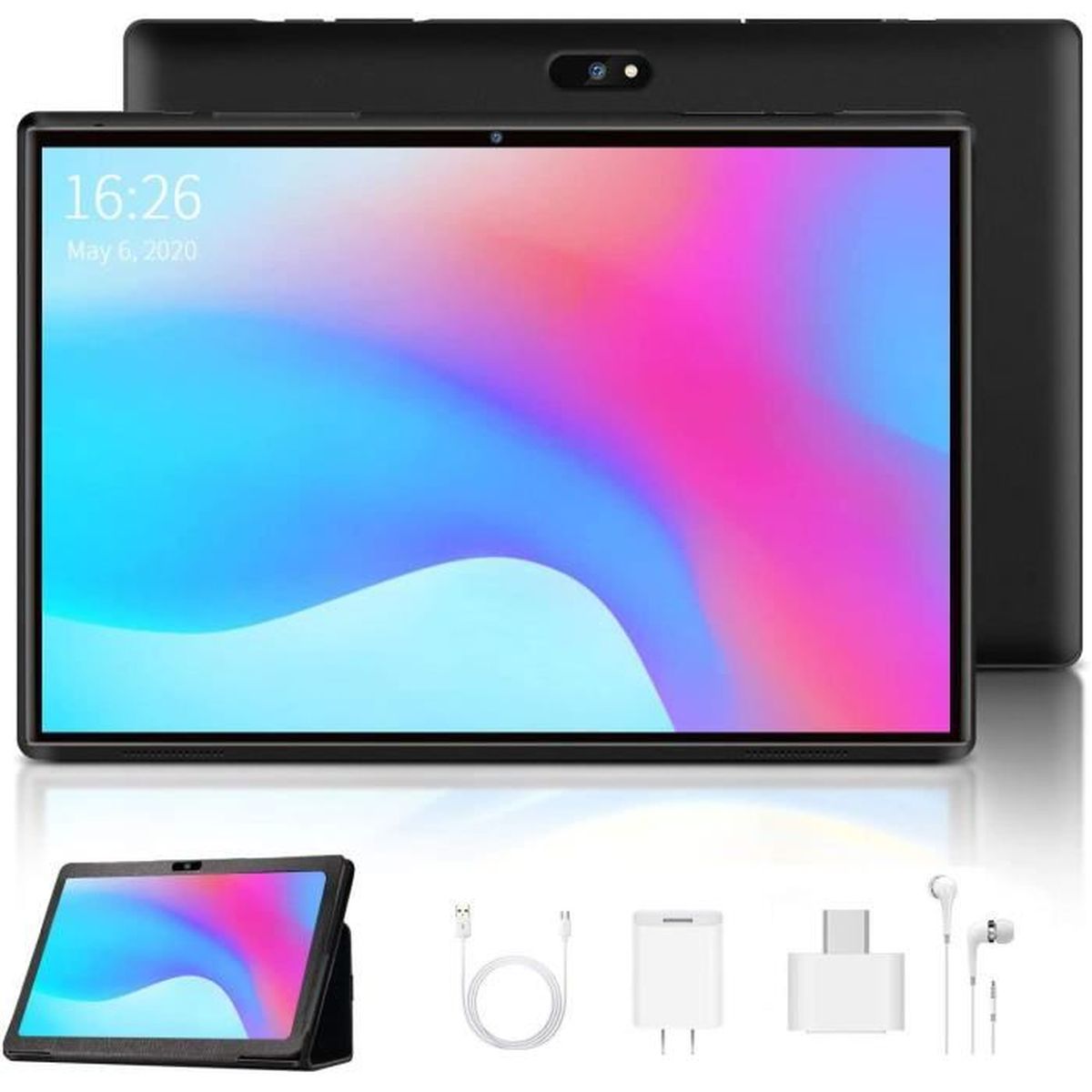 4G LTE Tablette Tactile 10.1 Pouces Pas Cher-Android 9.0 Certifié par ...
