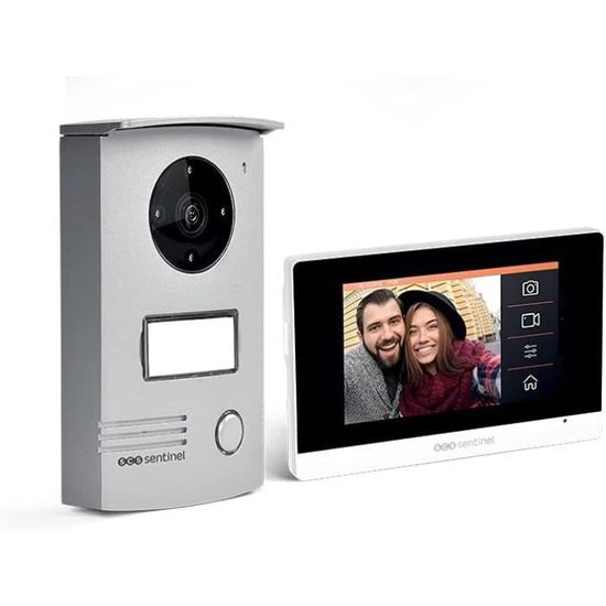 Pvf0040 - Interphone Vidéo Filaire - Portier Vidéo 2 Fils Avec Écran ...