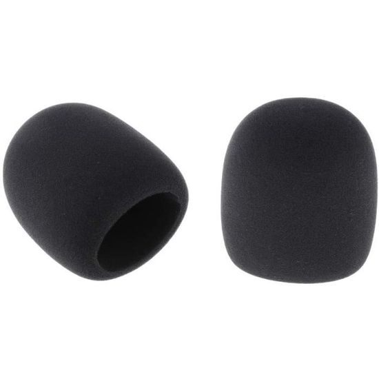 2pcs Bonnette Anti-Vent Pop Filtre,Boule Type en Mousse Micro Portable ...