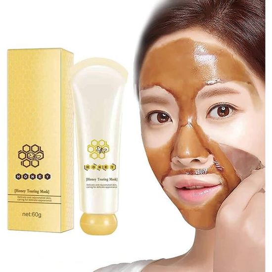 Masque au Miel,Masque Hydratant Visage, Masque Nourrissant au Miel ...