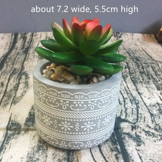 Moule,Moule de Pot à béton rond carré Petits pots à ciment, moules de ...