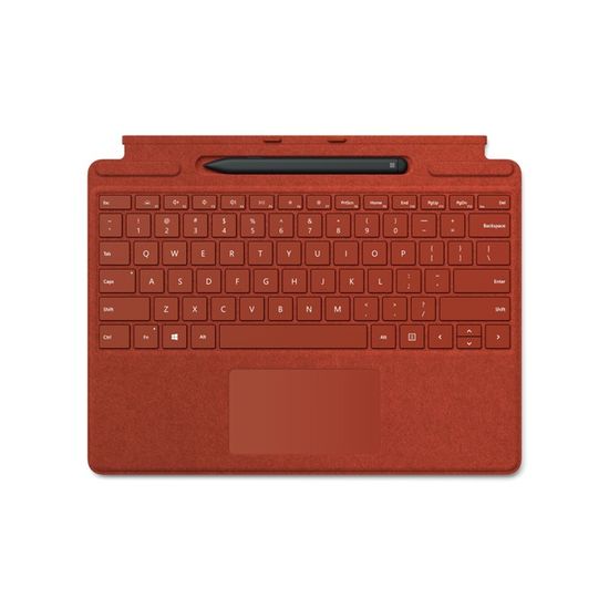 CLAVIER MICROSOFT SIGNATURE POUR SURFACE PRO 8 ROUGE COQUELICOT + STYL ...
