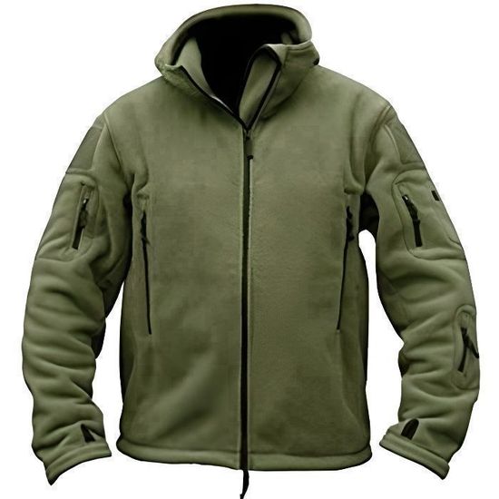 Veste polaire militaire - ZGEER - Modèle sable - Chaud - Confortable ...