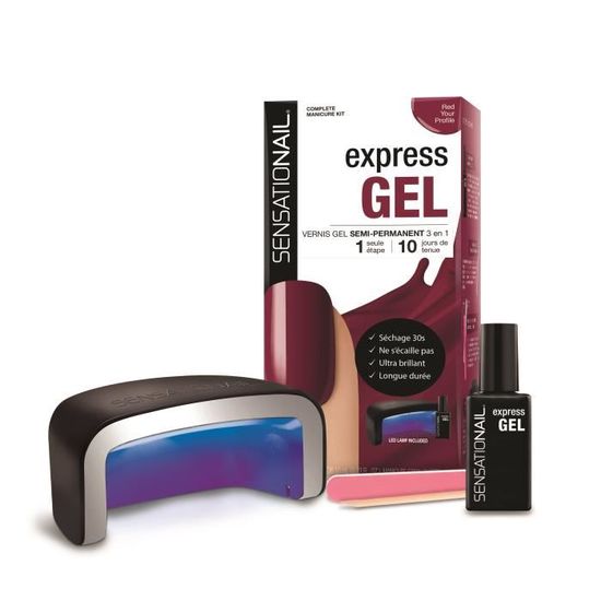 SENSATIONAIL Starter Kit Express Gel vernis gel semi-permanent Red Your ...
