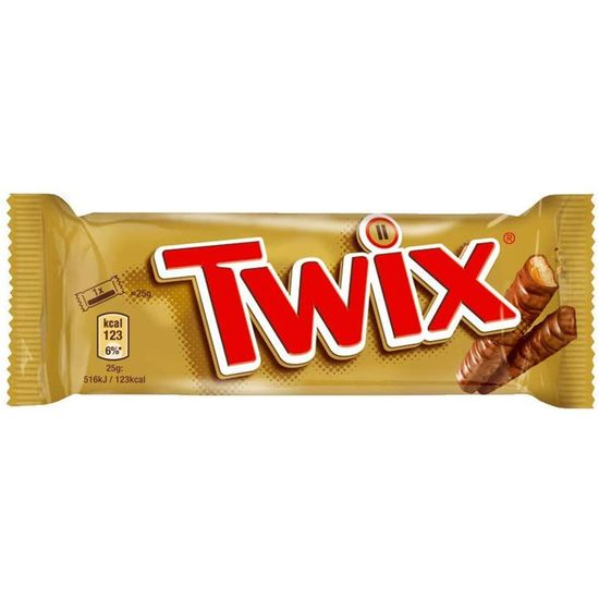 TWIX Pack de 2 barres chocolatées - 32x 50 g - Cdiscount Au quotidien