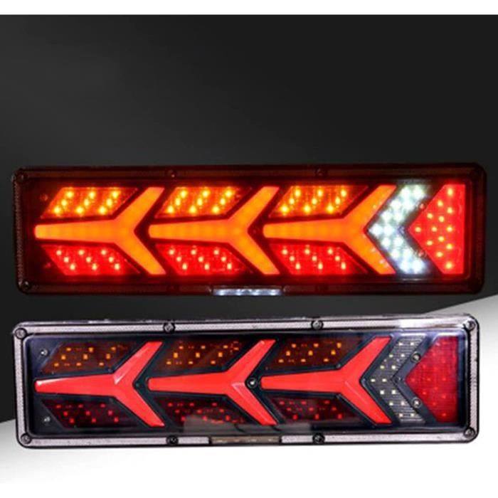 Feux de Remorque LED 24V Feu Stop Camion Arriere LED Etanche Indicateur ...