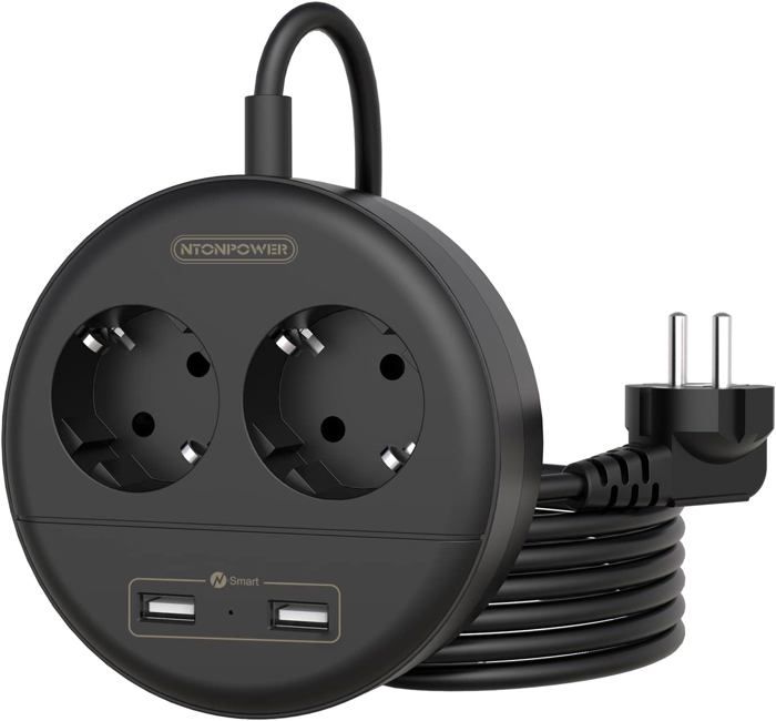 Multiprise 3M, Avec 2 Prises Et 2 Ports Usb Avec Support Mural À Visser ...