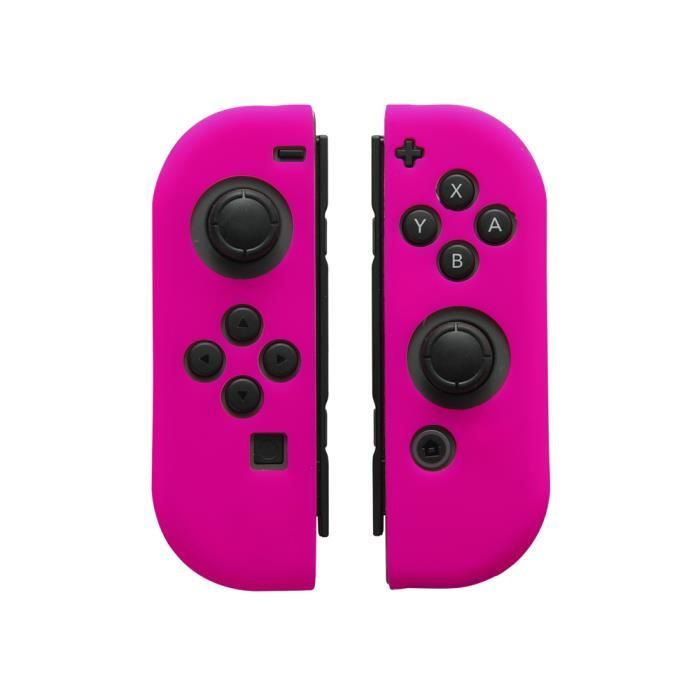 04 Rose-Poignée en caoutchouc de silicone souple pour manette de jeu ...