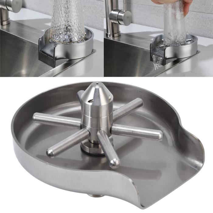 Rinceuse à verre Outils de type presse Cleaner Robinet Acier inoxydable ...