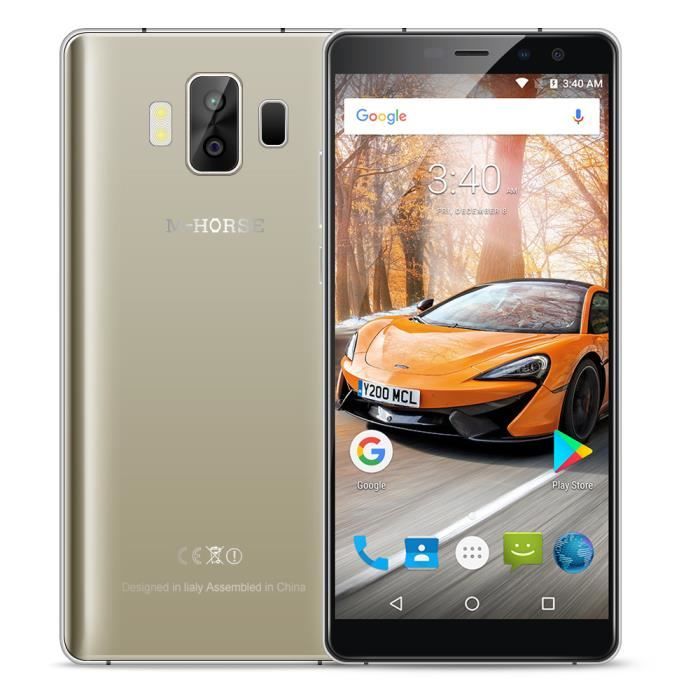 Smartphone 4G M-HORSE Pure1 5,7 Pouces IPS Android 7,0 MTK6737 Quad ...