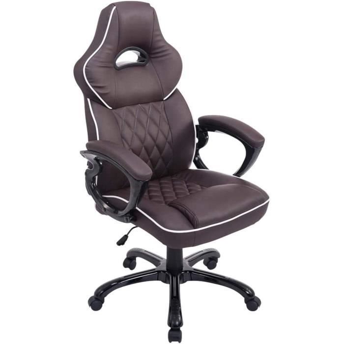 TJS-Fauteuil De Bureau Réglable en Hauteur Big XXX Similicuir I Chaise ...