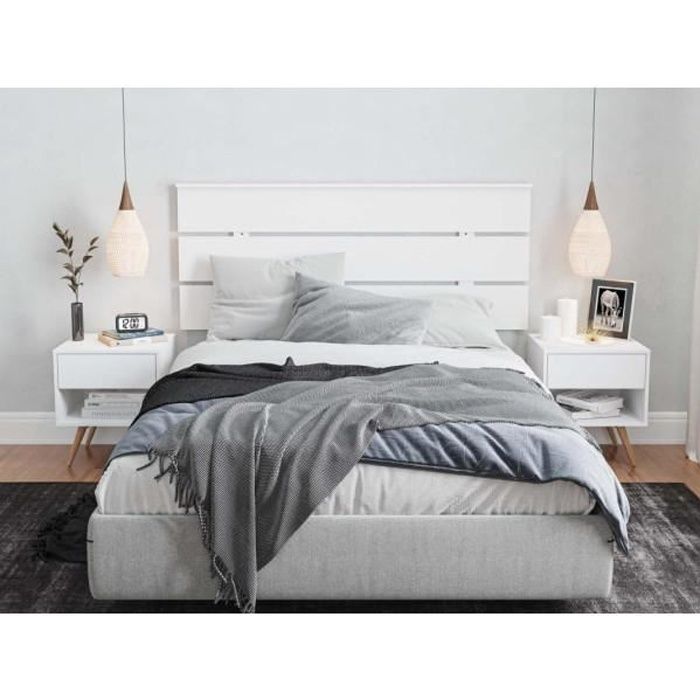 Tete De Lit 160 Blanc