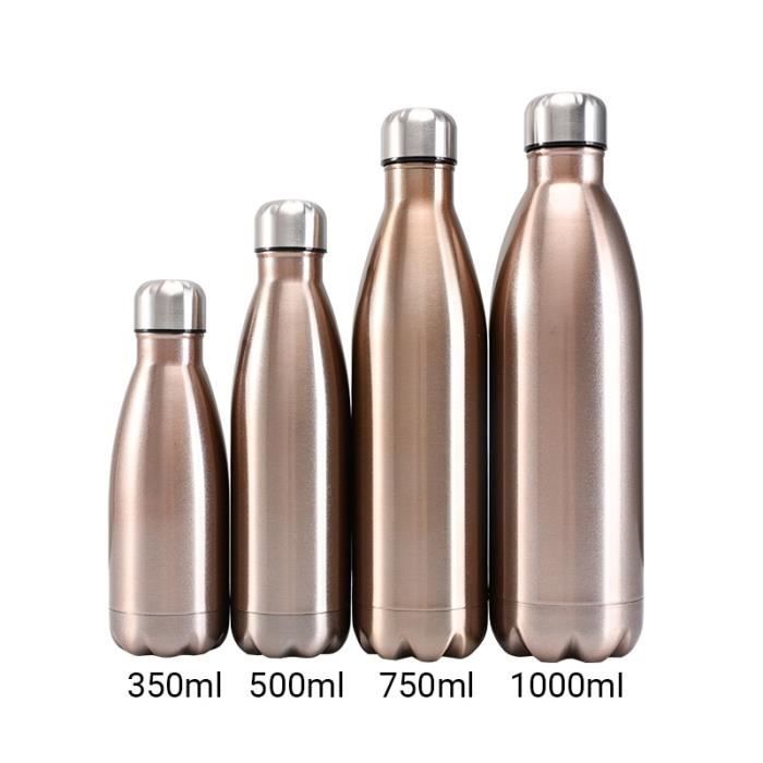 Bouteille isotherme à Double paroi personnalisable en acier inoxydable ...