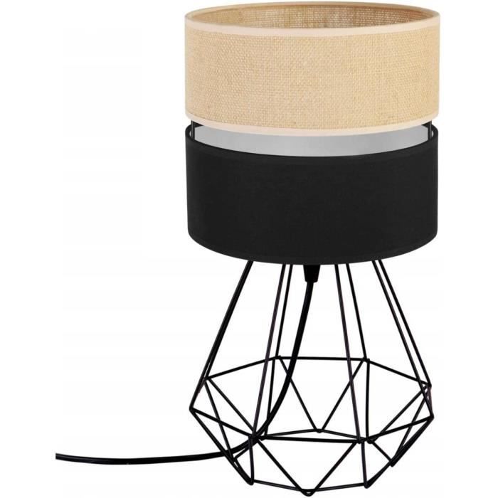 Light-Home Juta Abajour Lampe De Chevet Chambre - Moderne Lampe De ...