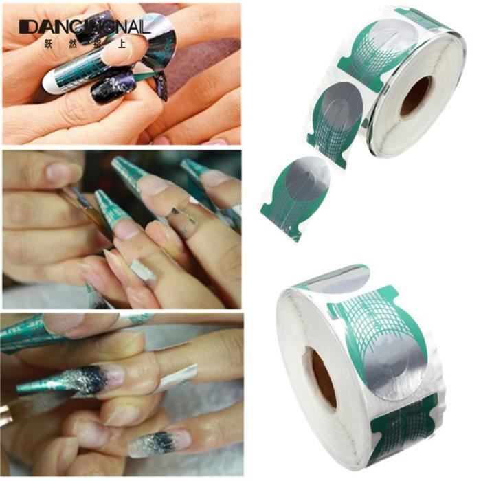 MOAERE 500Pcs Formes Construction Faux Ongle Chablon Extension Manucure ...