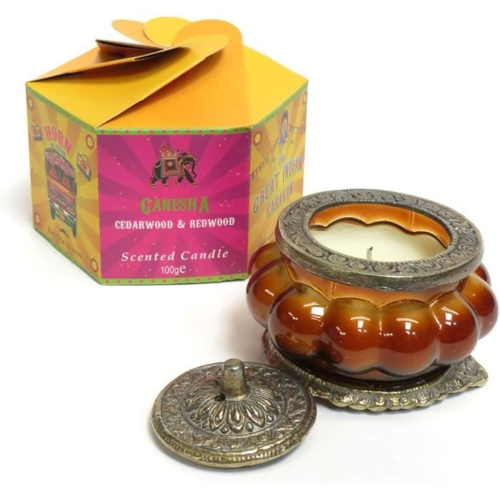 Bougie Parfumée Bio Dans Un Pot En Verre Vintage - Cire De Soja Longue ...