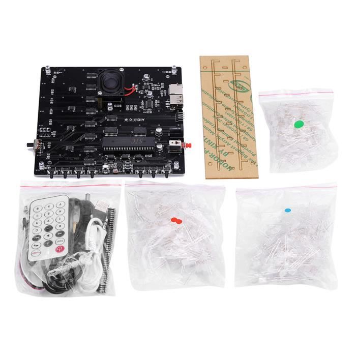 8x8x8 Music Spectrum LED Kits 3D 8S Music Light kit 8x8x8 Music Spectrum LED Electronic DIY Kits ...