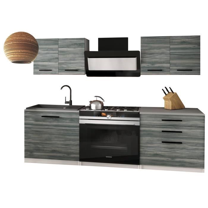 TWISTERO - Cuisine complète L120 cm - Cuisine droite 4 pcs - Plan de ...