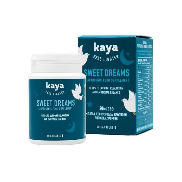 Cure adaptogène Sweet Dreams au CBD Kaya - Capsules au CBD Détente et ...