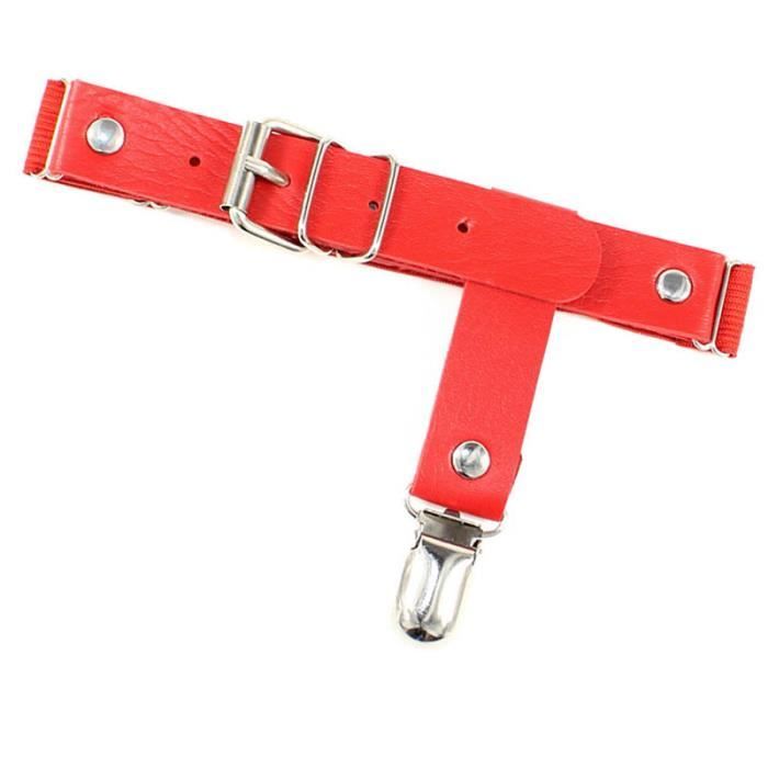 Soutien-gorge,SFP Serré Punk Sangle Jambe Anneau Jarretière,Cuir Coeur ...