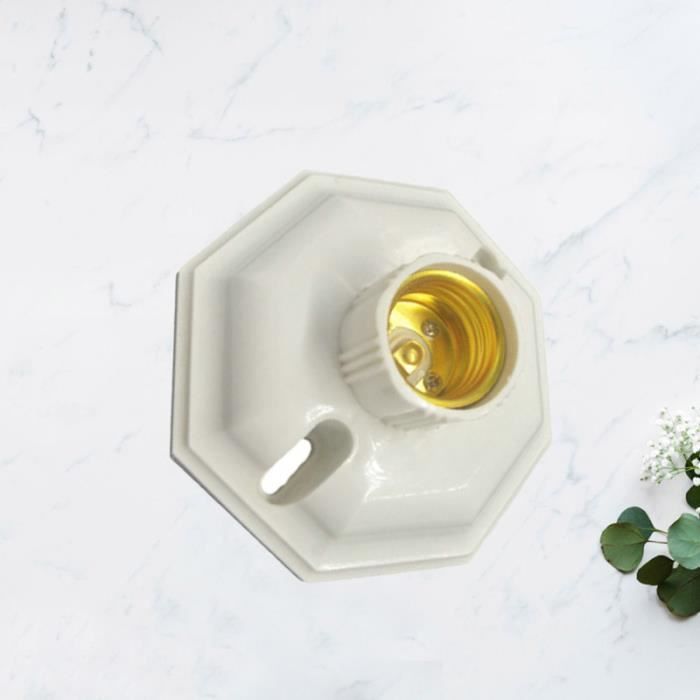 Support de lampe à vis E27 Bases de 6V octogonales résistantes à l ...