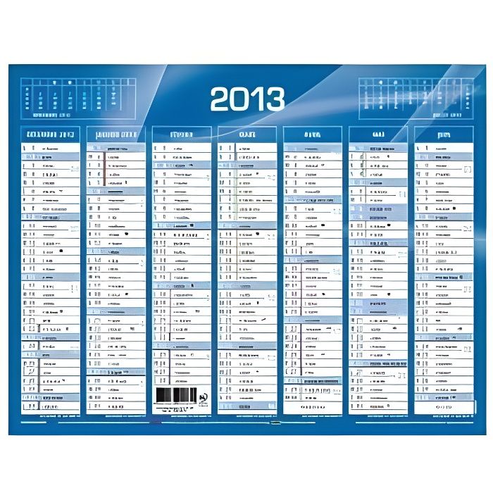 Quo vadis calendrier de banque bleu 2014, 430 x… - Cdiscount Beaux-Arts ...