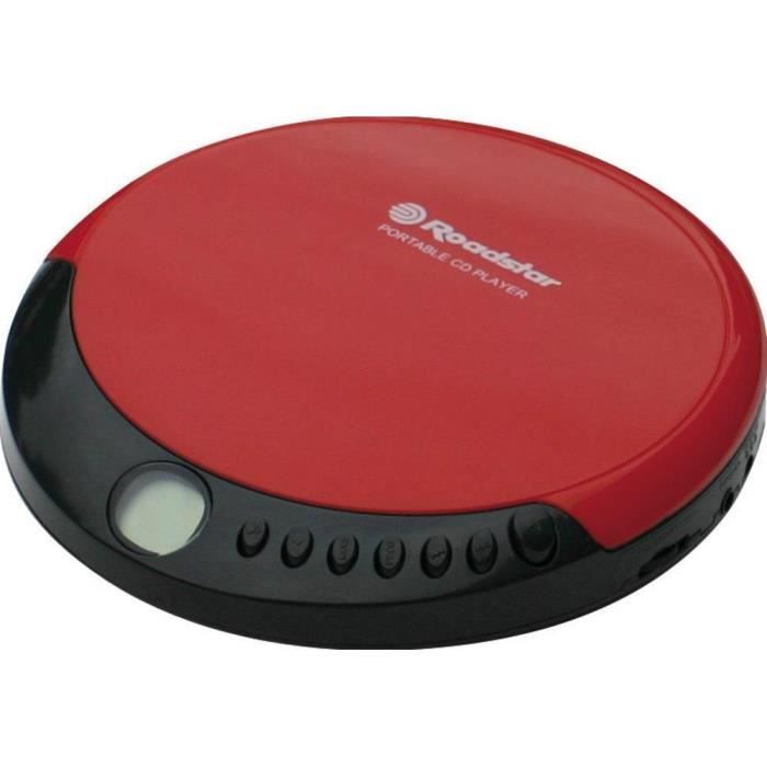 Lecteur CD ROADSTAR PCD-435/RD - Rouge - Support Disque : CDA/CD-R/CD ...