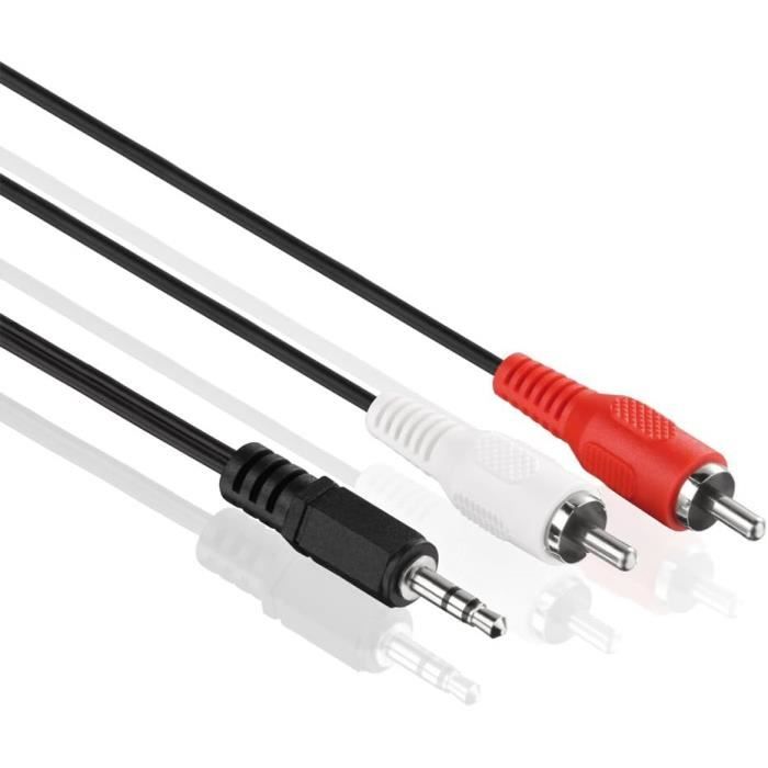 Cc50493 Prise Audio Stéréo Sur Rca(2X Prise Rca Vers Prise Jack 3,5 Mm ...