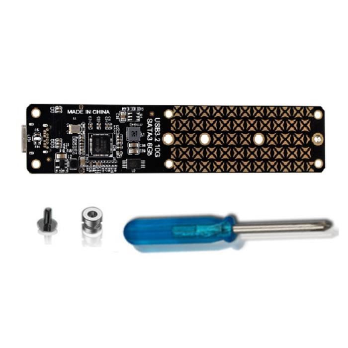 NGFF M.2 B Key SATA SSD Vers USB3.2 Carte Adaptateur TYPE-C10G Carte D ...