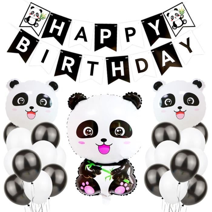 Ballon décoratif 24 pièces bande dessinée Panda sur le thème bannière ...