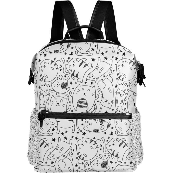 Sac À Dos Pour École- Motif Chat[H6687] - Cdiscount Bagagerie ...