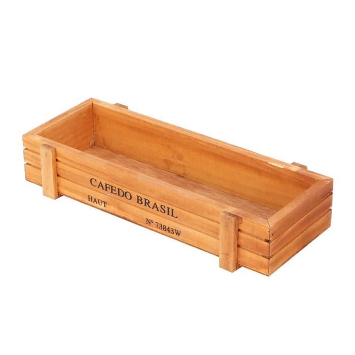 VGEBY pot de fleurs en bois Organisateur multifonctionnel de boîte de ...