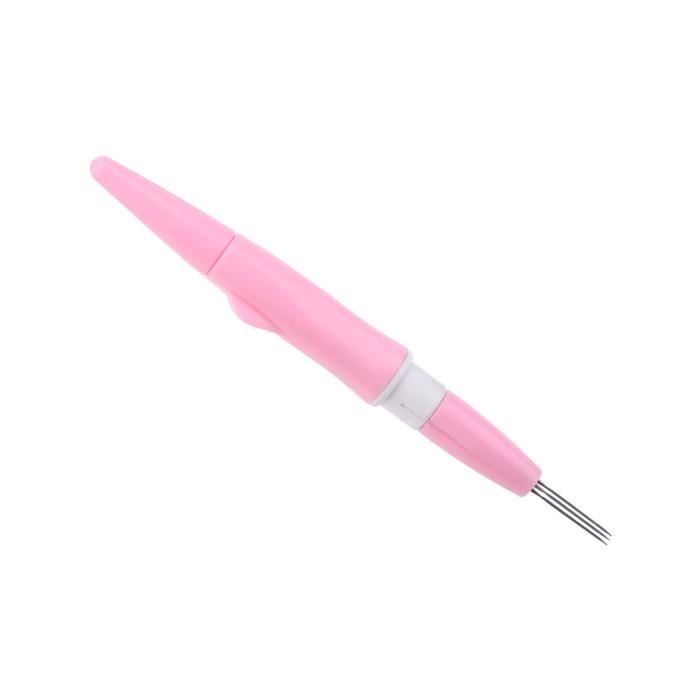 Stylo perforateur à aiguille à feutrer à broder avec 3 aiguilles fines ...