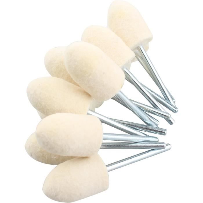 Kit de polissage en feutre 12 pcs 12 mm - ZVD - Conique - Bijoux, Verre ...