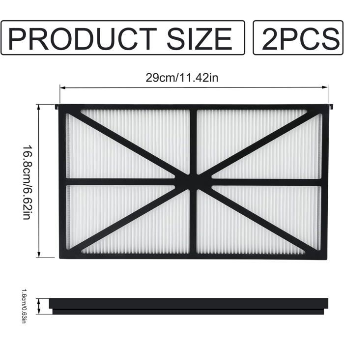 2 Pièces Cartouche Filtrante pour Piscine, Filtre Robot de Piscine ...
