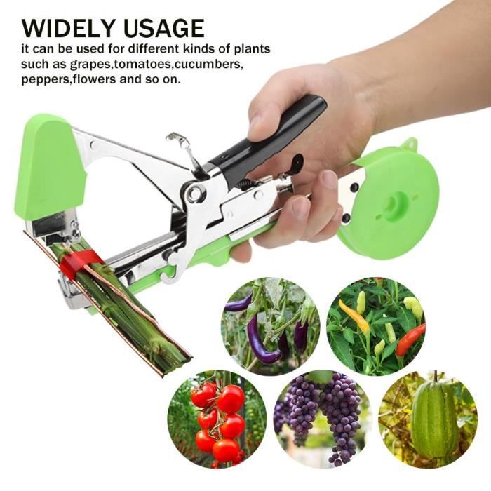 YICUI Agrafeuse Pour Jardin Tapetool + Tape Plant Vegetable Machine À ...