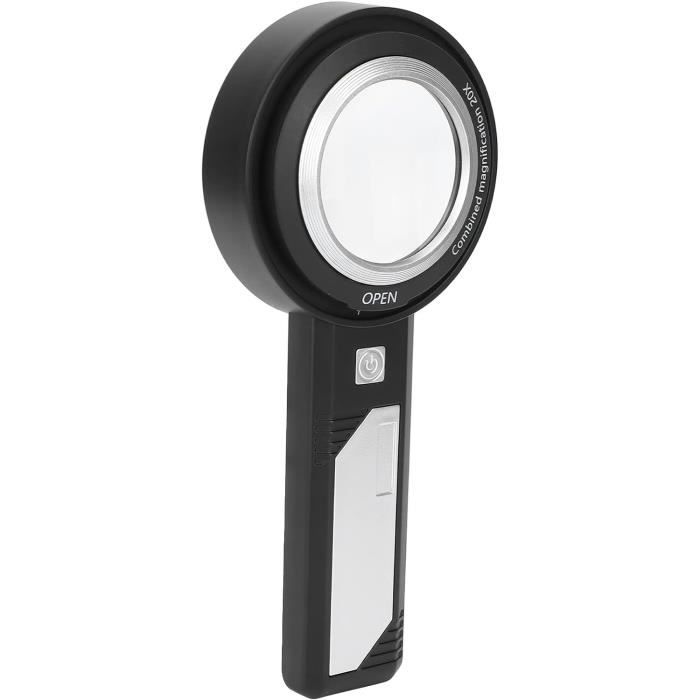 Loupe grossissante x8 - Loupe de lecture x20 - Loupe portable ...