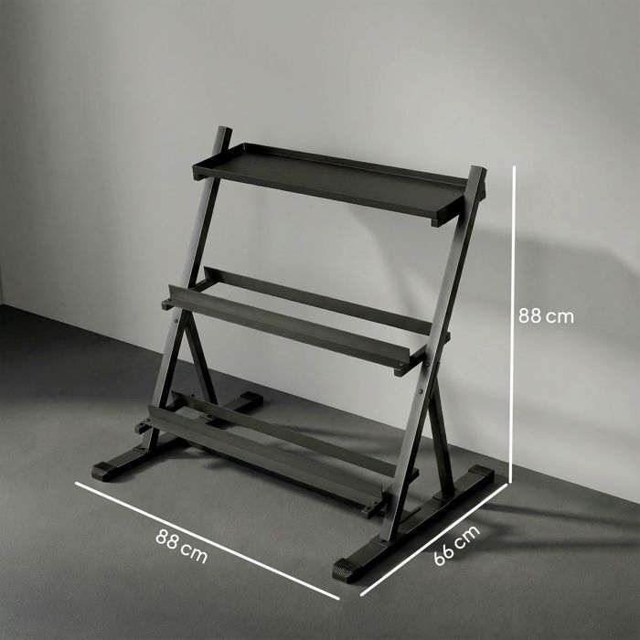 Support pour haltères - SPORTNOW - 3 niveaux - support de poids ...