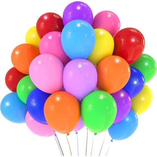Ballon Arc En Ciel 100 Pièces - 12" 30 Cm - Latex Naturel | Ballon ...